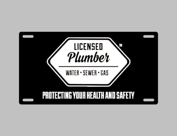Car Licensed Plumber License Plate - PHCEid | PHCEid Promotional